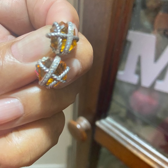 Jewelry | Authentic David Yurman Cable Wrapped With Diamonds Orange ...